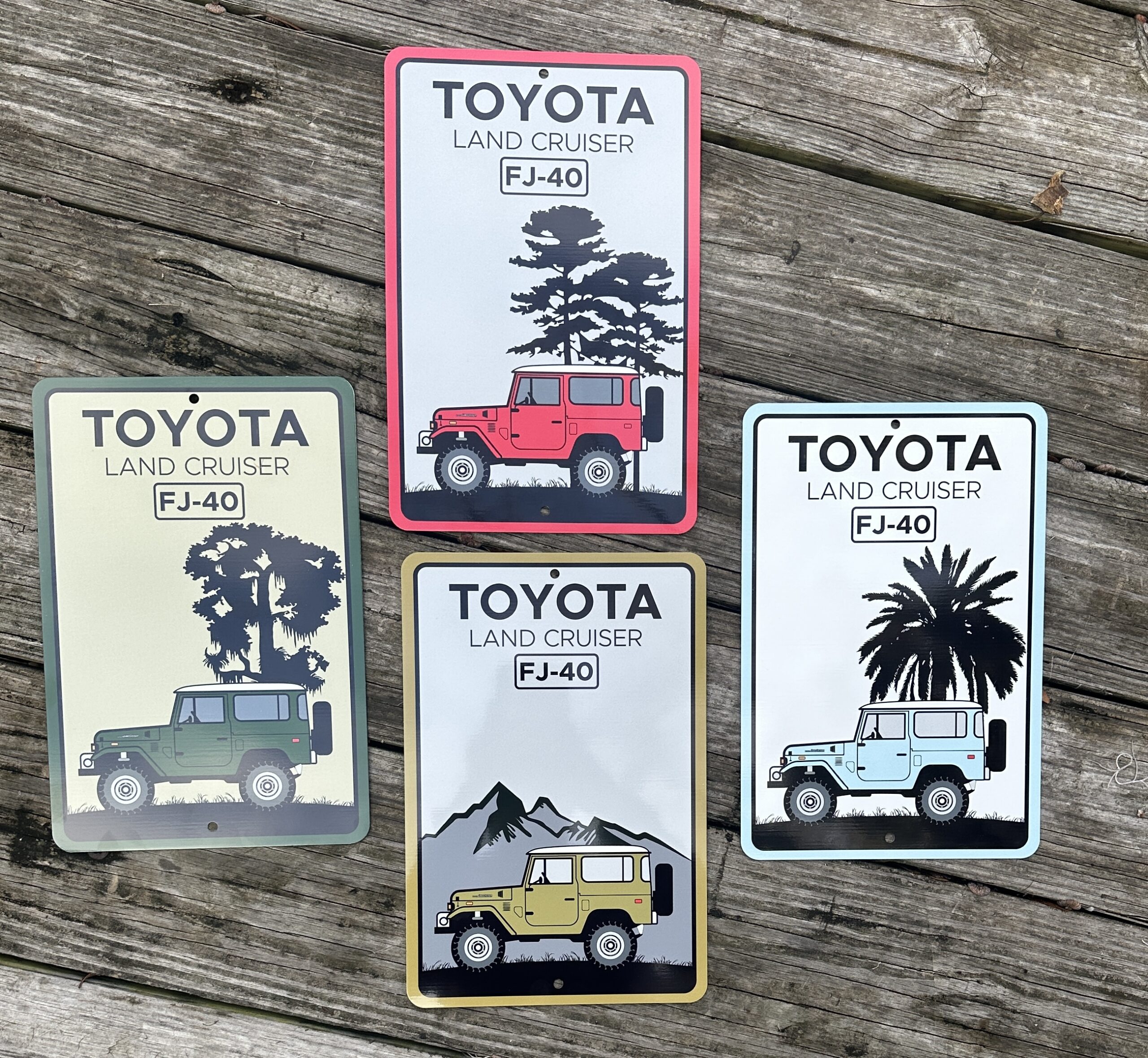 Toyota FJ 40 8x12" Aluminum Signs Customizable - Fiddler Creek Graphics